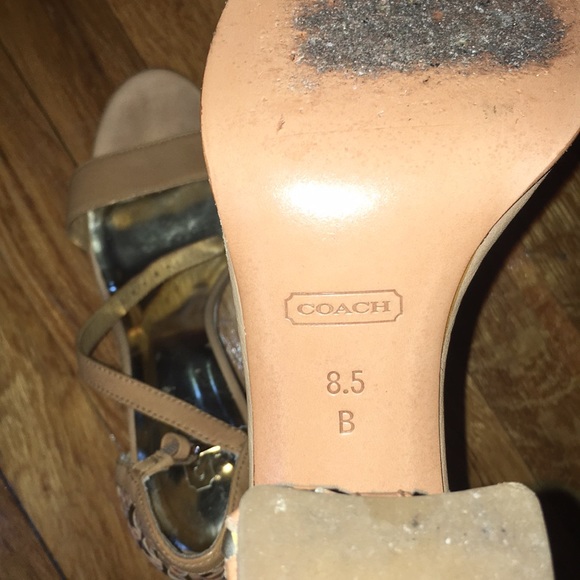 Coach | Shoes | Coach Terri Veg Calf Chunky Heels Q879 | Poshmark